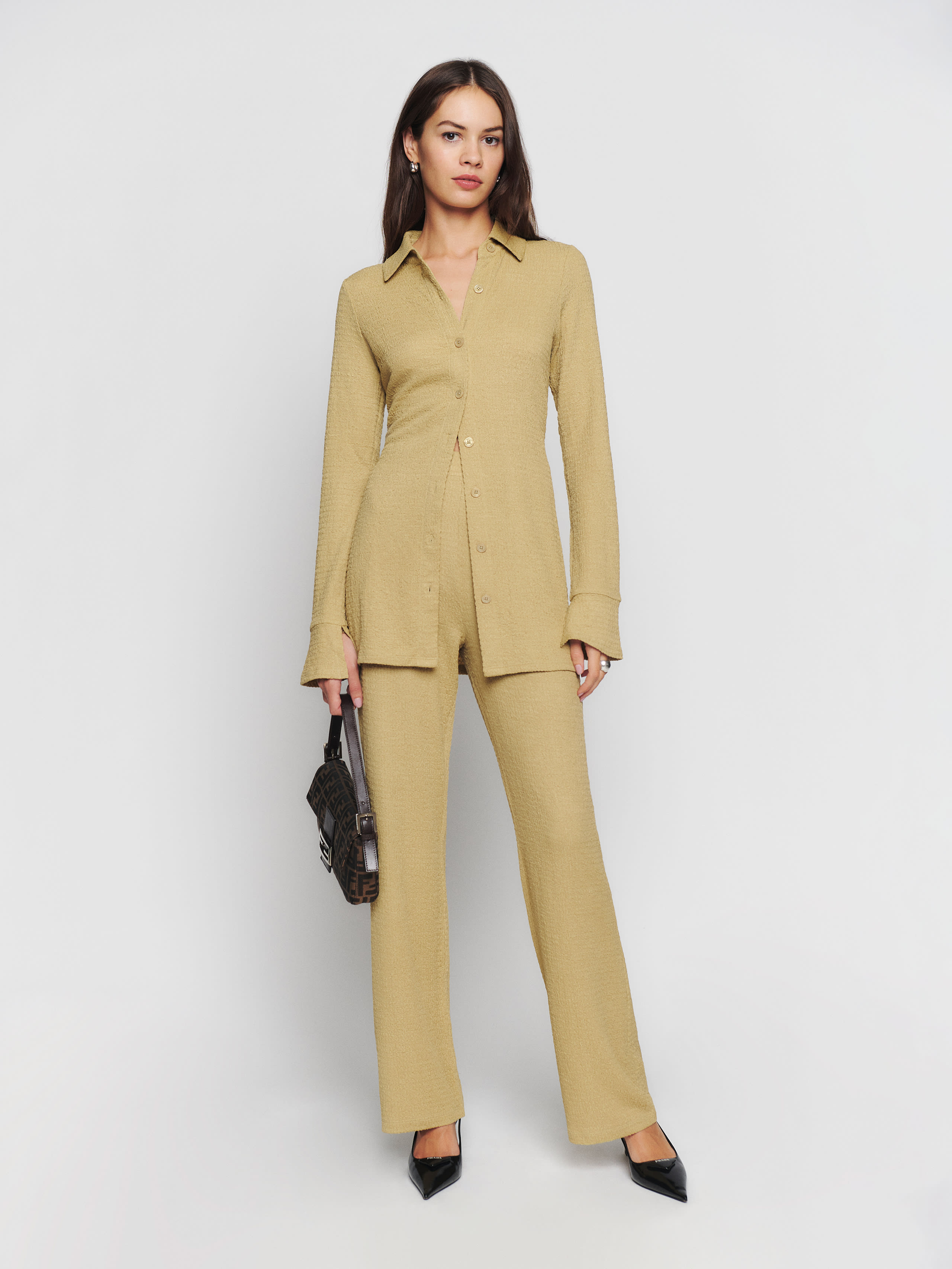 Reformation Darian Two Piece In Warm Sand | ModeSens